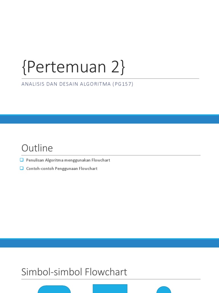 Pertemuan 2 - Flowchart | PDF
