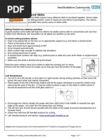 Handwriting Warm-Up Exercises Guide | PDF | Finger | Hand