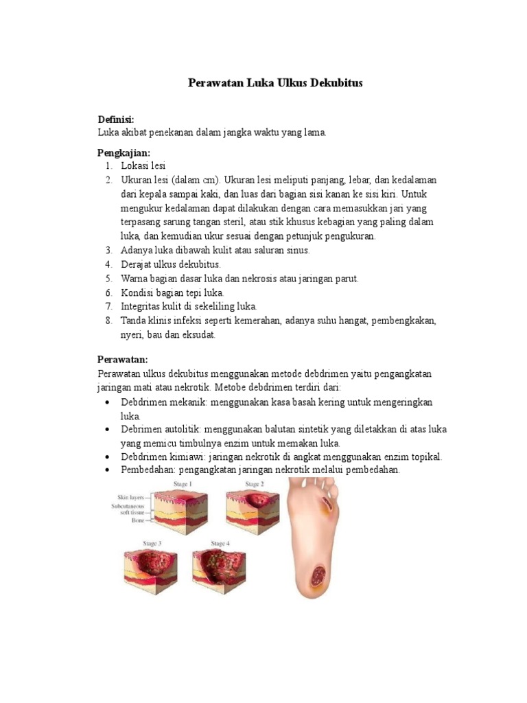 Perawatan Luka Ulkus Dekubitus | PDF