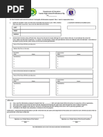 DepED Intake Sheet Forms Per DO 40, S. 2012 | PDF