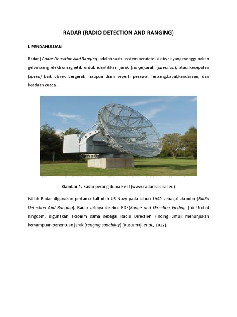 Gelombang Radar | PDF