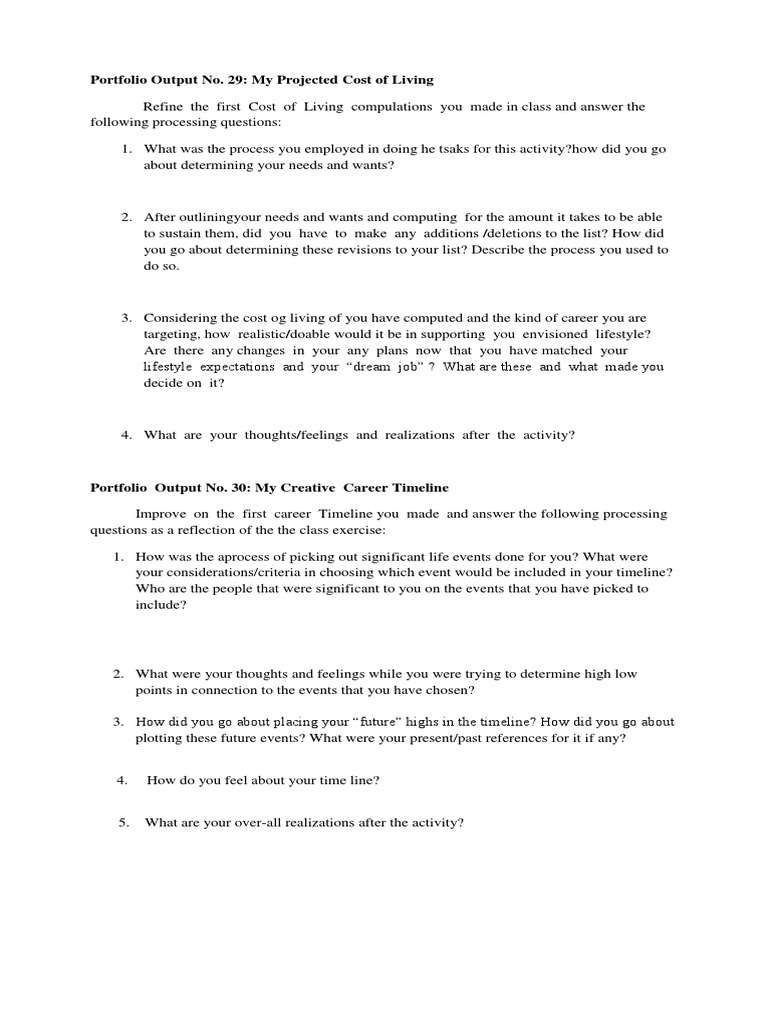 Portfolio Output No | PDF