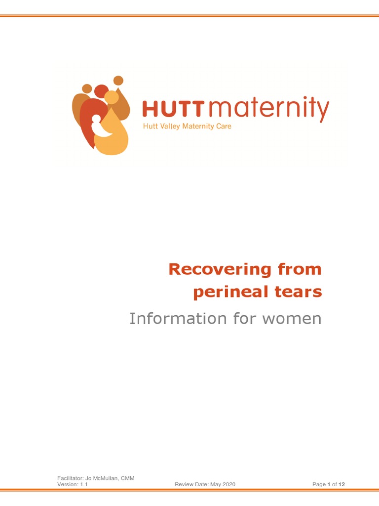 Severe Tear Patient Handout | PDF | Childbirth | Vagina