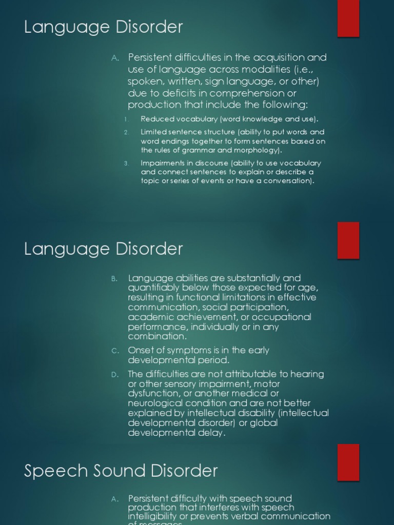 Communication Disorders dsm-5 | PDF | Speech | Mental Disorder