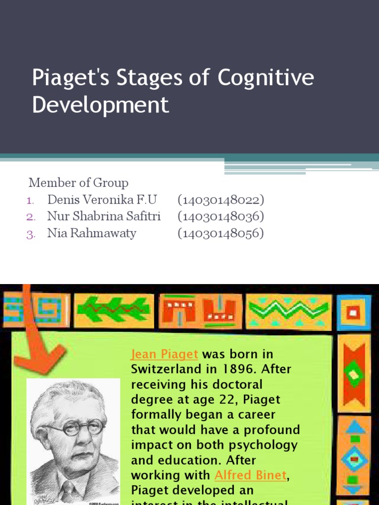 Piaget's Stages of Cognitive Development | PDF | Thought | Behavioural ...
