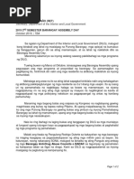 2nd Sem Barangay Assembly | PDF