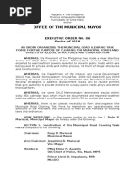 EO HAPAG For Barangays Sample | PDF | Food Security | Hunger