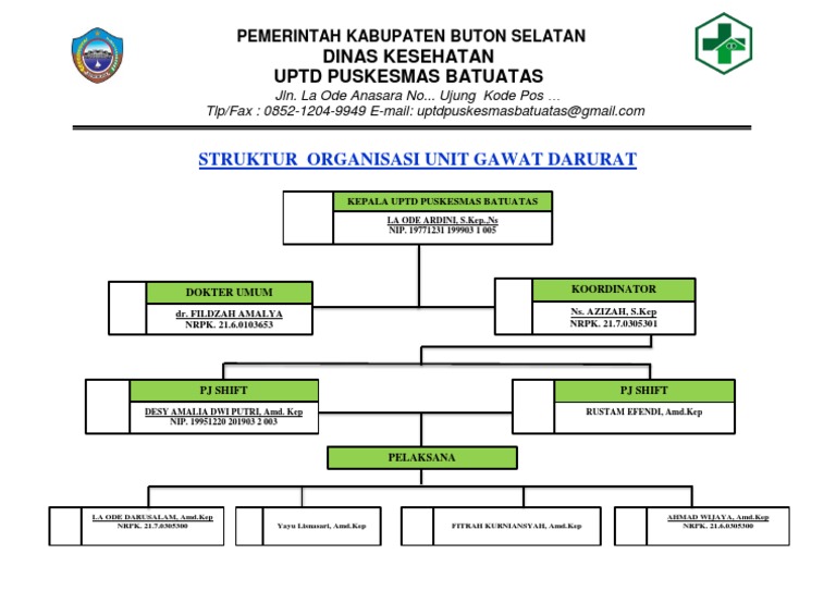 Struktur Organisasi Ugd | PDF