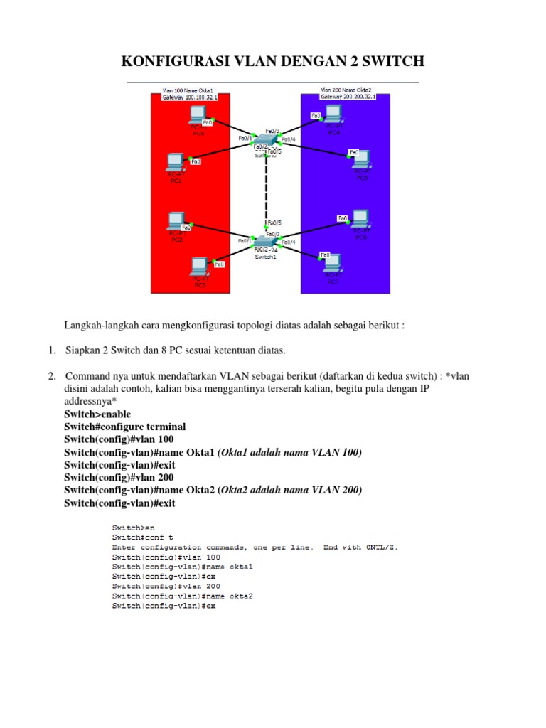 VLAN 2 Switch | PDF