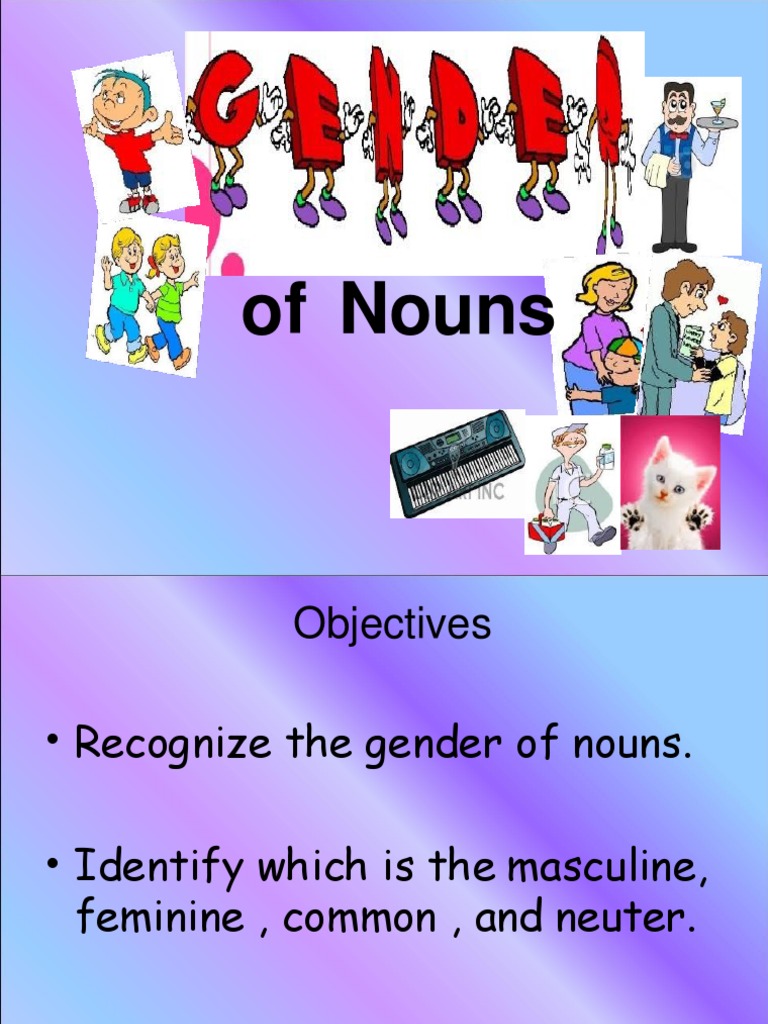 Genderofnouns 151004140416 Lva1 App6891 | PDF | Grammatical Gender | Noun