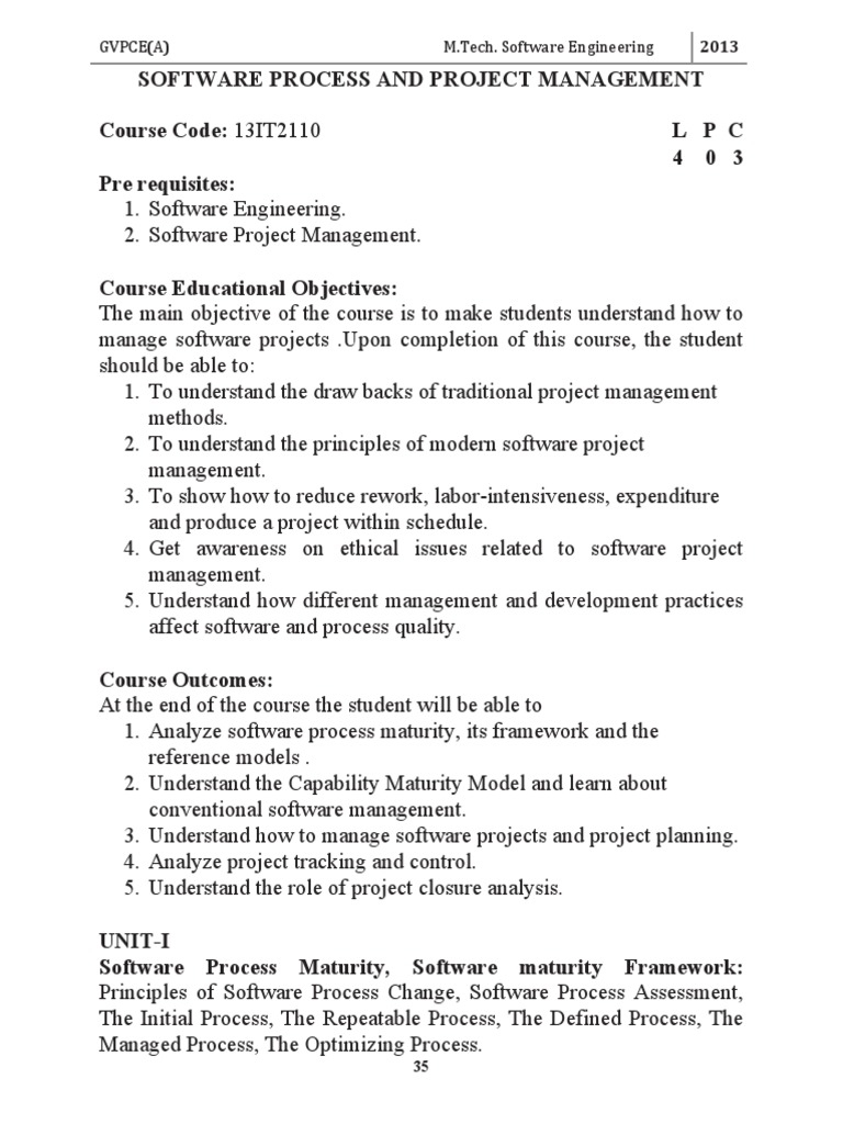 Software Process And Project Management Pdf Pdf Project Management