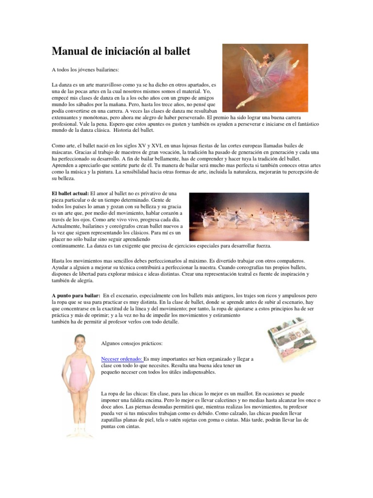 Ballet - Manual de Iniciación | PDF | Edgar Degas | Ballet