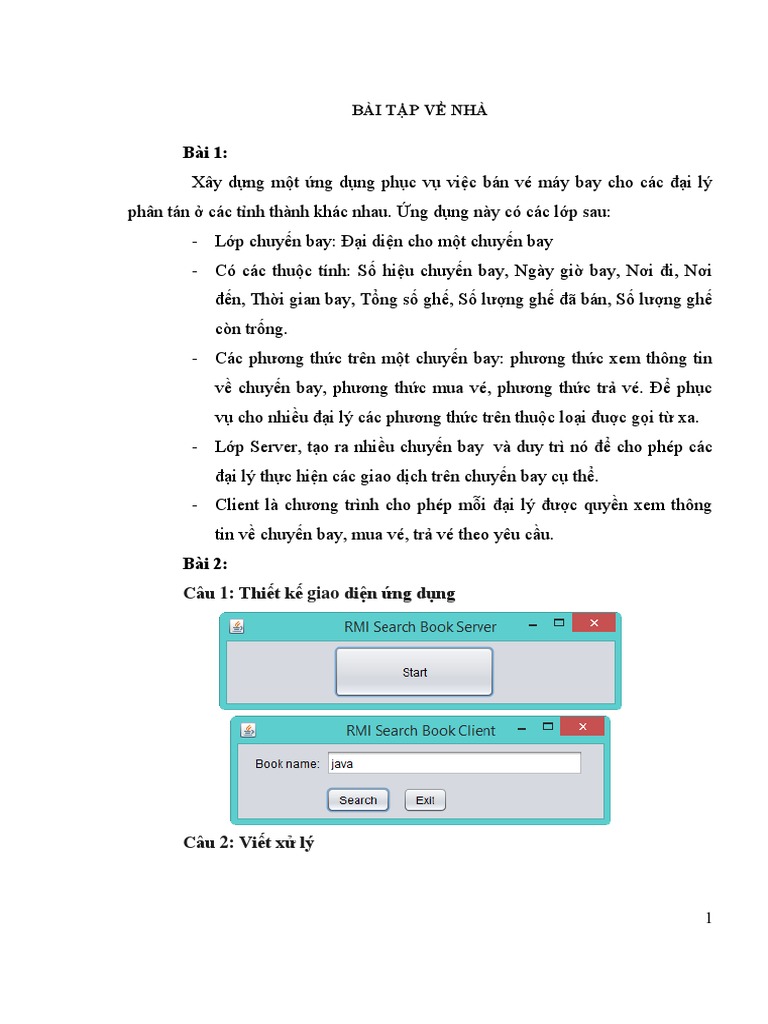 Bai Tap Ve Nha RMI | PDF