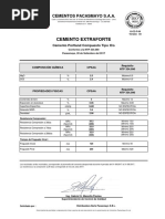 Ficha Técnica - CEMENTO PORTLAND PUZOLANICO TIPO IP | PDF | Cemento | Ingeniería estructural