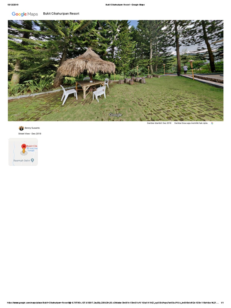 Bukit Cikahuripan Resort: Benny Susanto Street View - Des 2018 | PDF