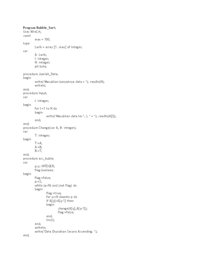 Program Bubble | PDF | Integer (Computer Science) | Data