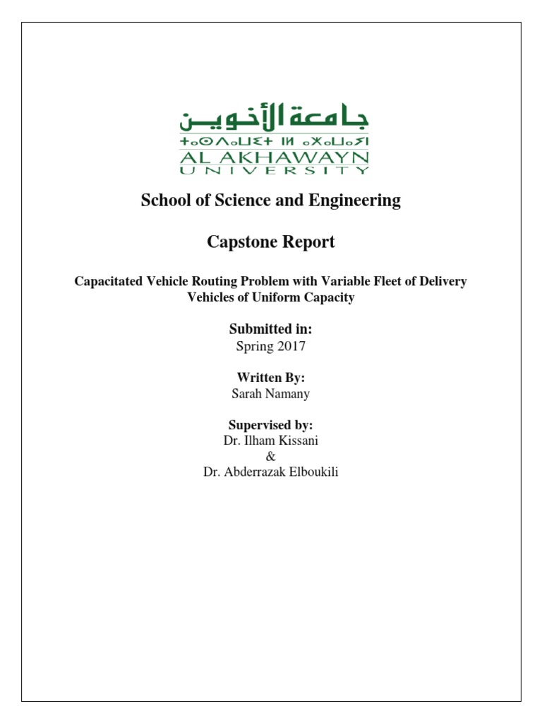Capacitated Vehicle Routing Problem With Variable Fleet of Delivery ...