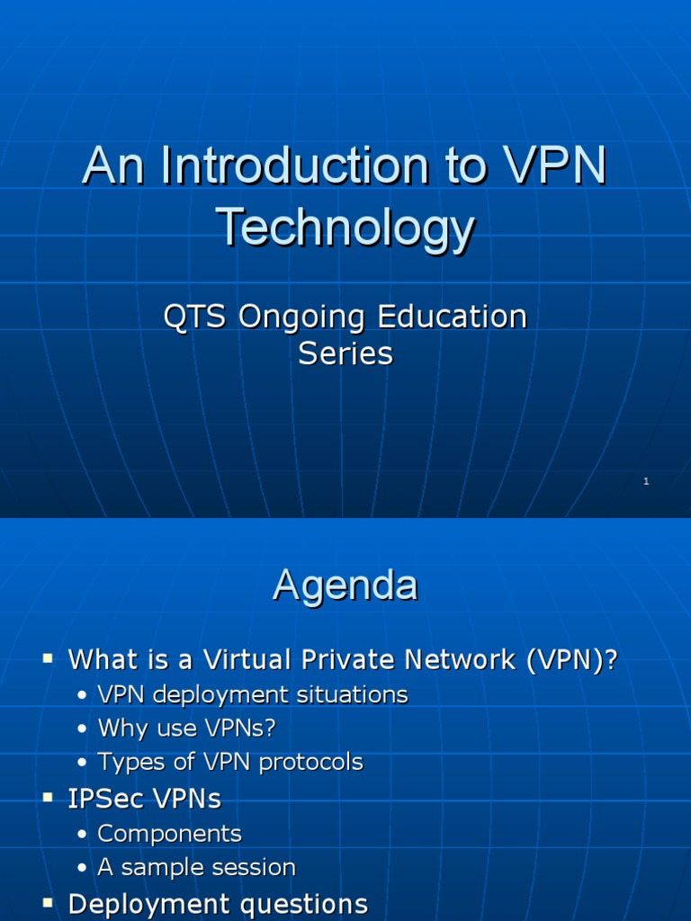 An Introduction To VPN Technology | PDF | Virtual Private Network ...