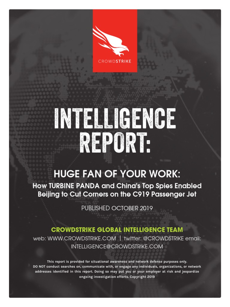 Crowdstrike Huge Fan of Your Work Intelligence Report | PDF ...