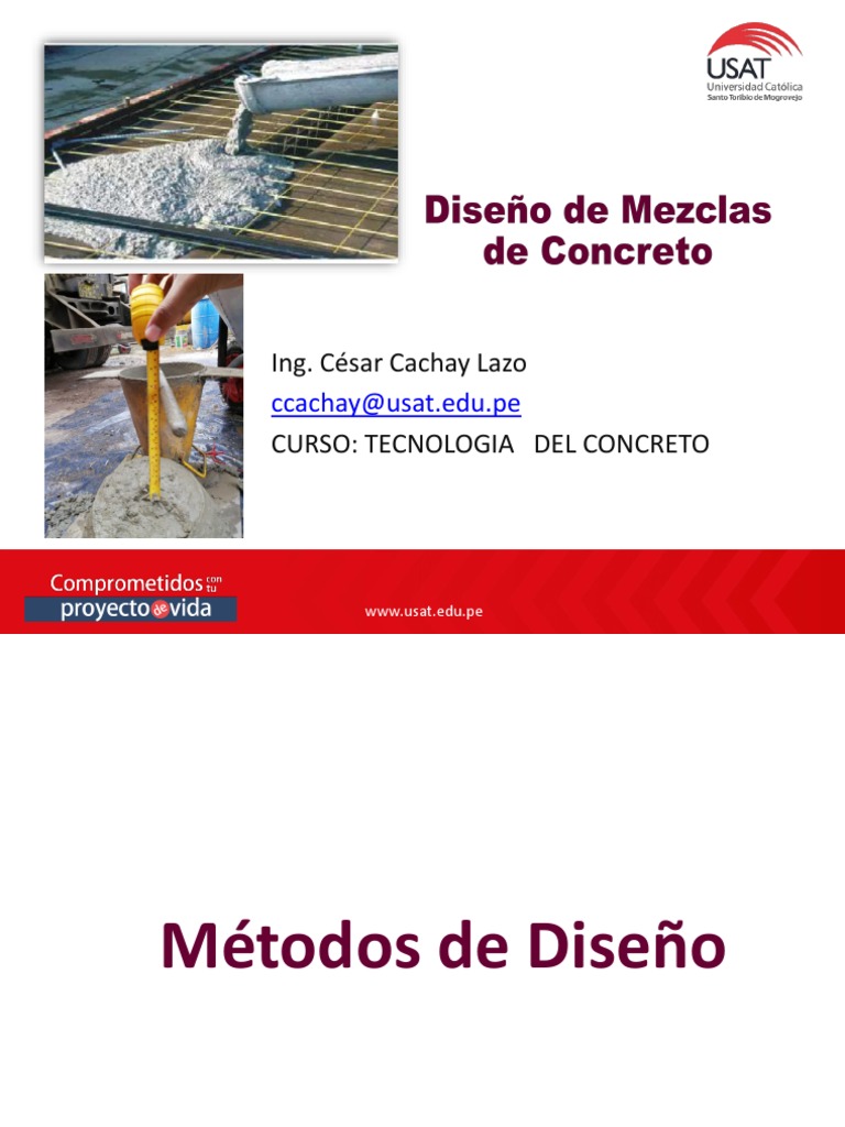 Diseno Mezclas Metodo Walker MFC | PDF | Hormigón | Cemento