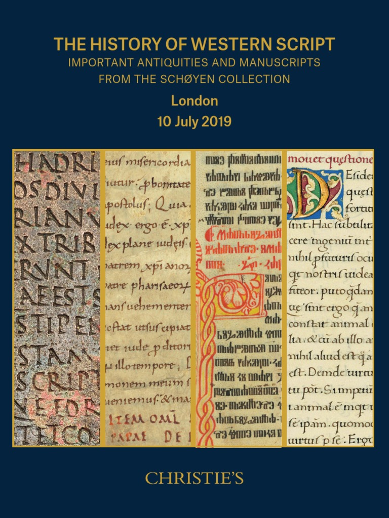 The History of Western Script Important Antiquities and Manuscripts ...