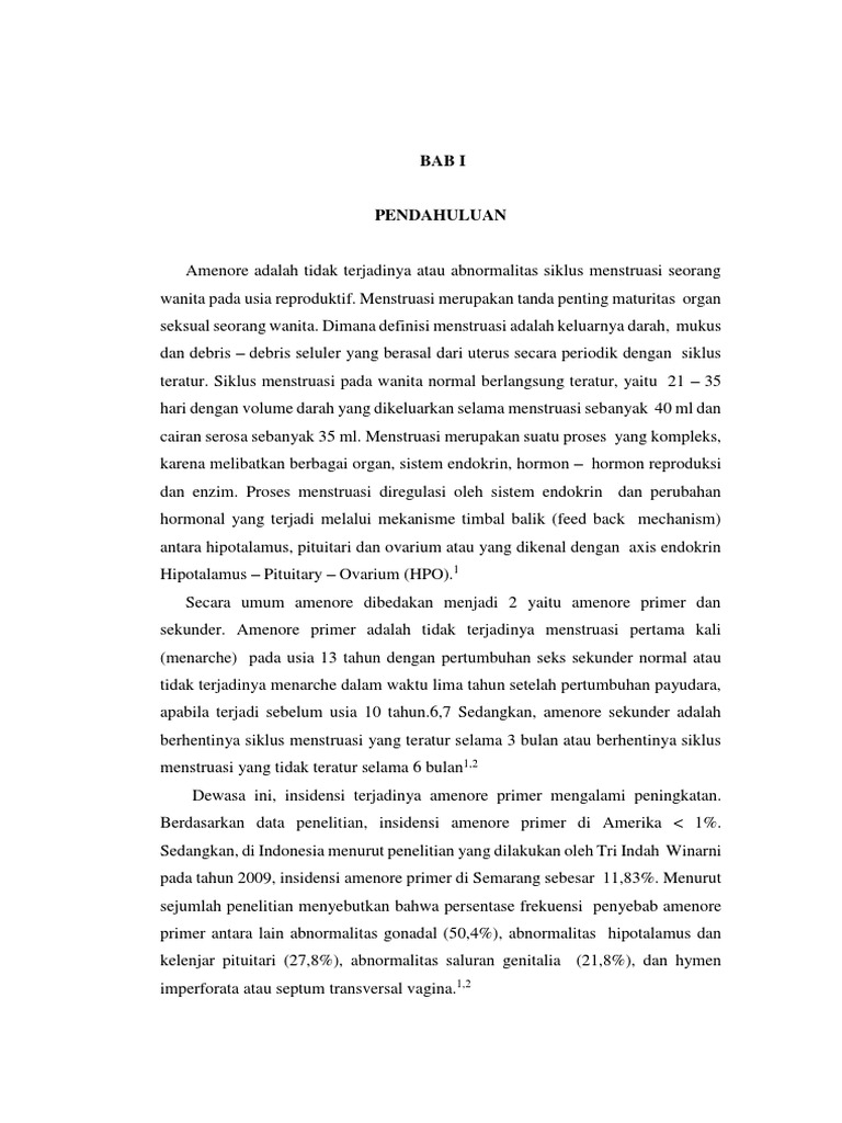 REFERAT Amenore Primer | PDF