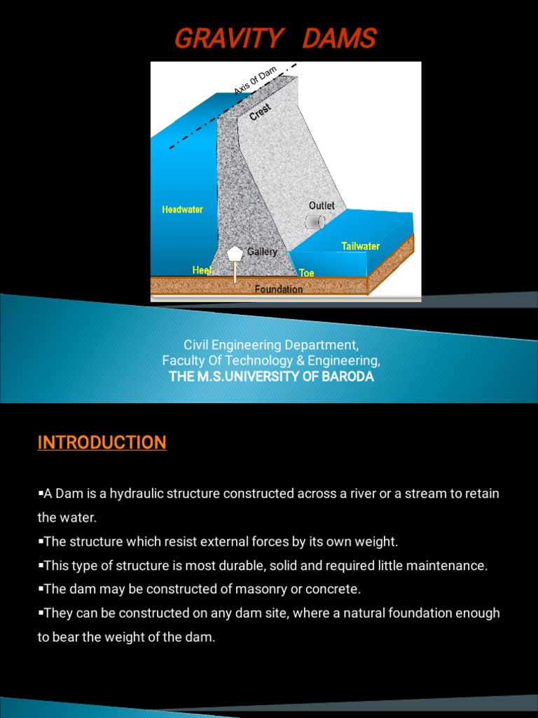 Gravity Dam | PDF | Dam | Stress (Mechanics)