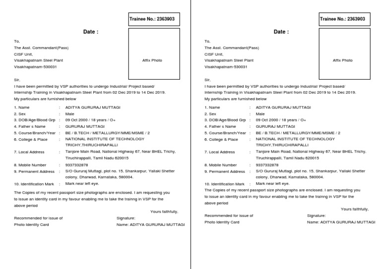 VIZ CISF Gate Pass PDF | PDF | Identity Document | Applications Of Cryptography