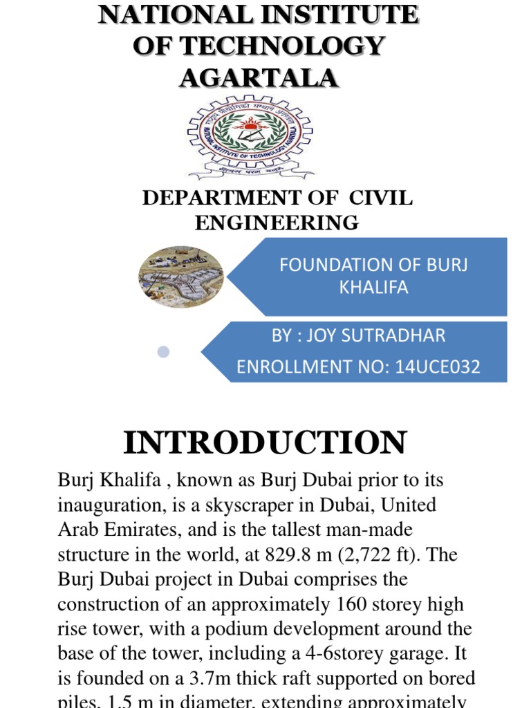 Burj Khalifa Foundation Depth and Design | PDF | Deep Foundation ...