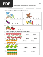 Grade 1 Math Activity Sheets Q1 Week 3 | PDF