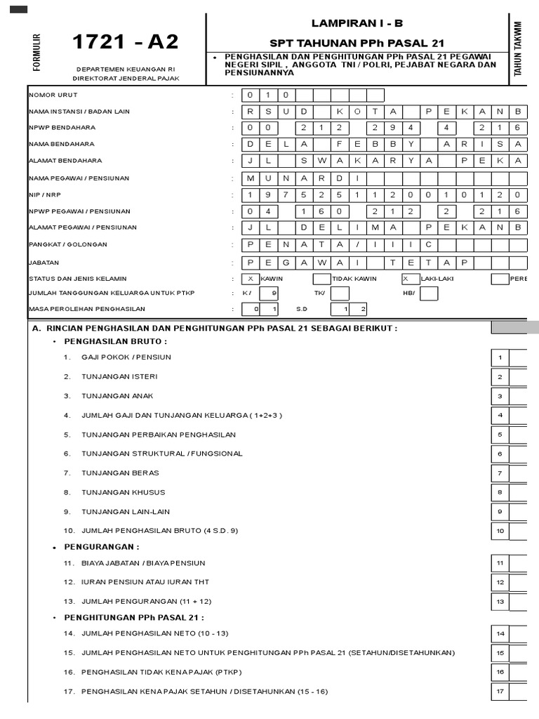 Form 1721 - A2 (DELA) | PDF