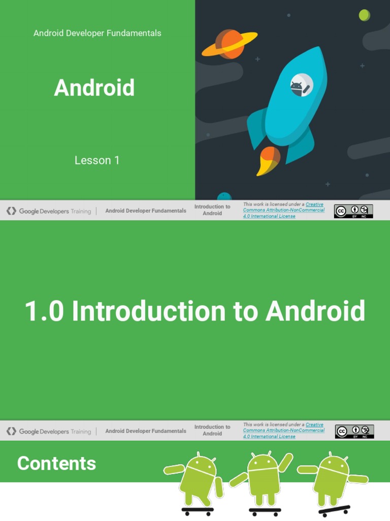 1 0 Introduction To Android Pdf Android Operating System Mobile App