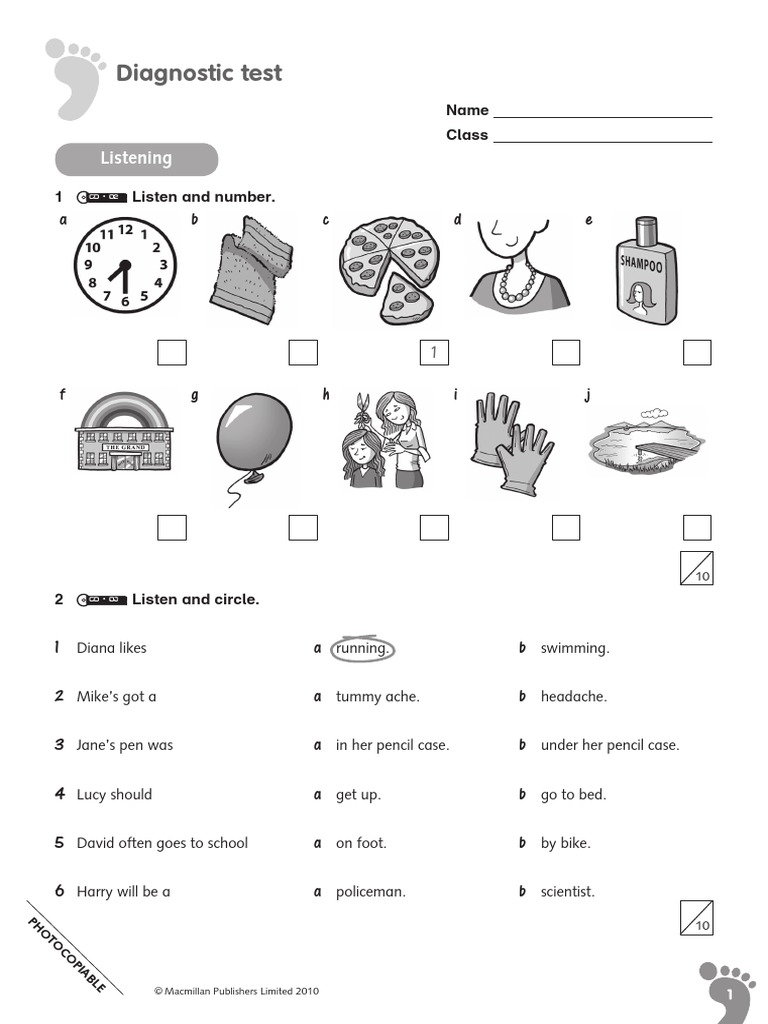 Diagnostic Test: Listening | PDF