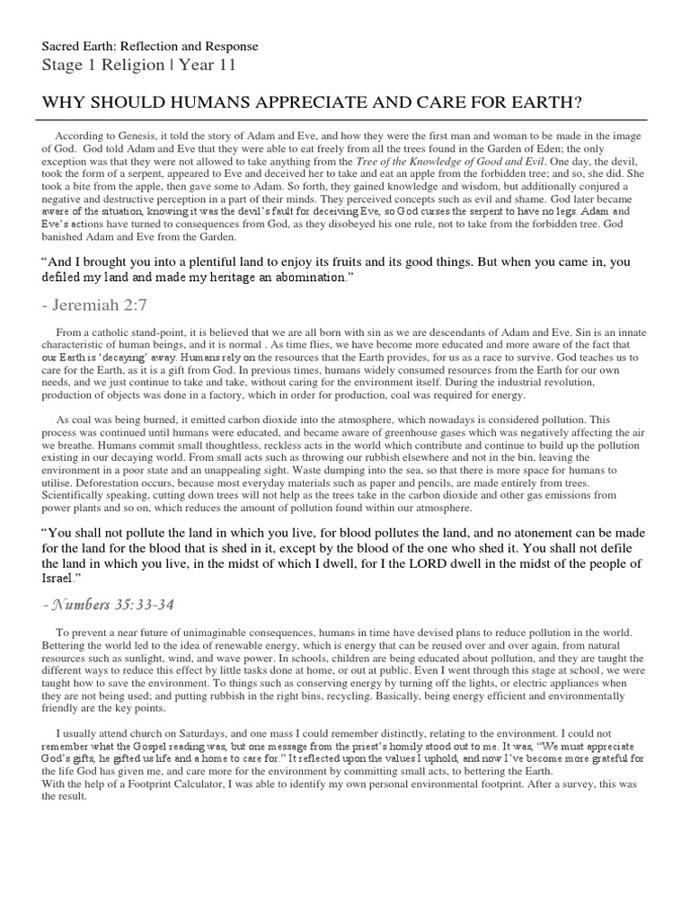 Gericho Gordo - Sacred Earth | PDF | Adam And Eve | Nature