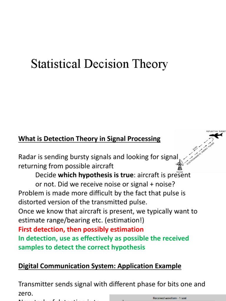 Statistical Decision Theory Notes | PDF | Estimation Theory | Type I ...