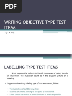 Identification Type Test Items: Example | PDF | Multiple Choice | Question