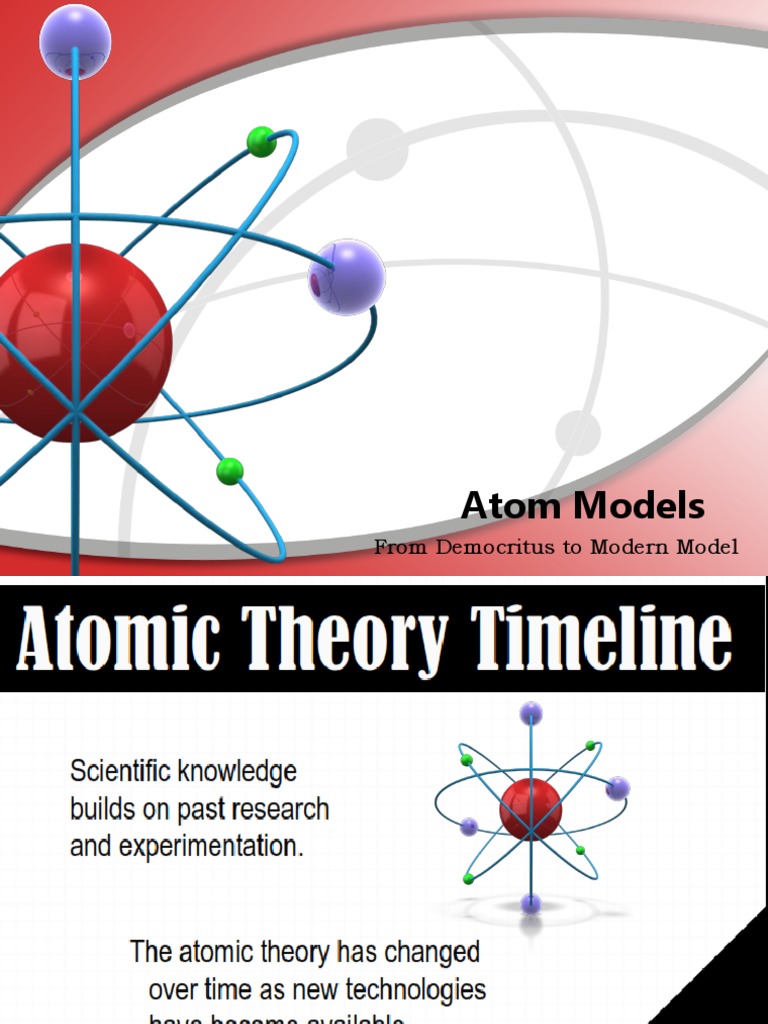 Atom Models: From Democritus To Modern Model | PDF | Atomic Nucleus ...