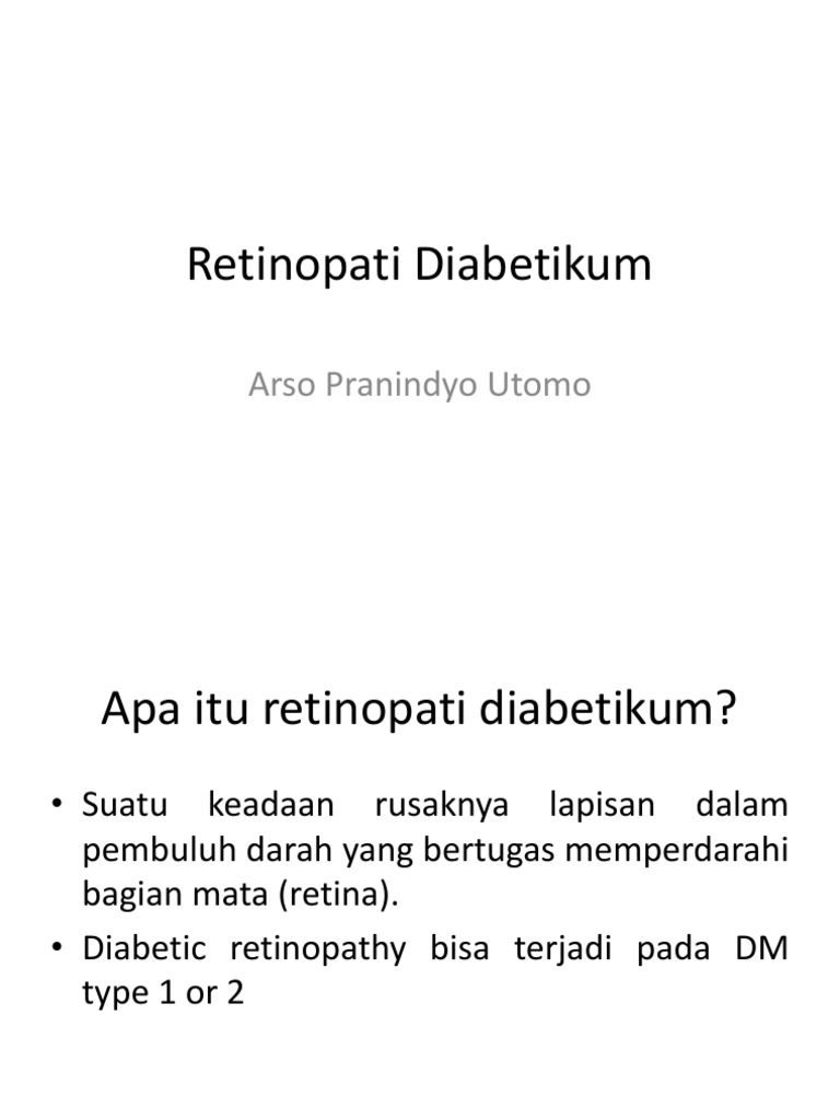 Retinopati Diabetikum | PDF | Visual System | Ophthalmology