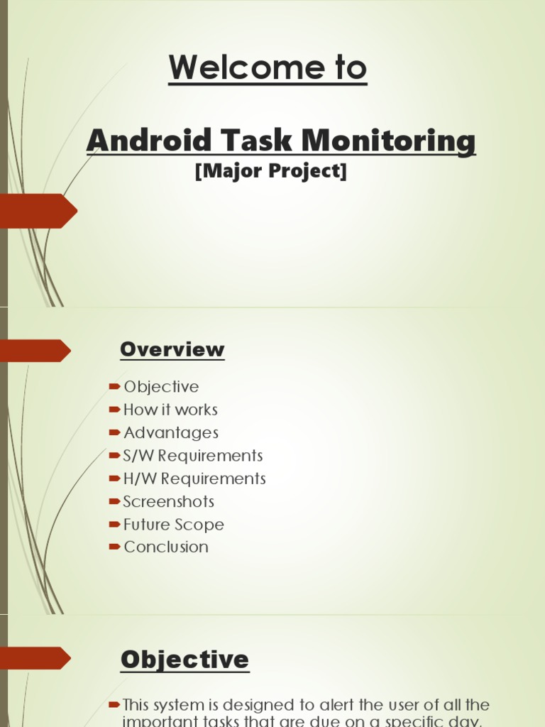 Android Task Monitoring | PDF