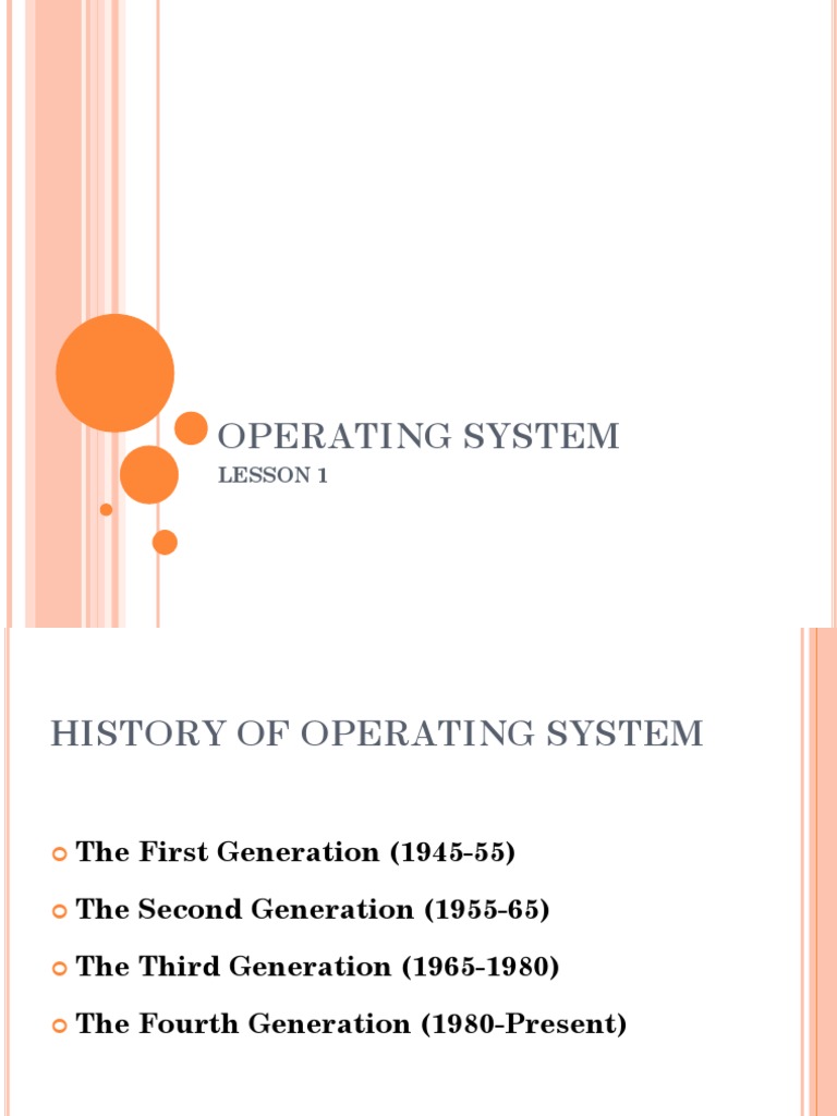 Operating System: Lesson 1 | PDF | Operating System | Microsoft Windows