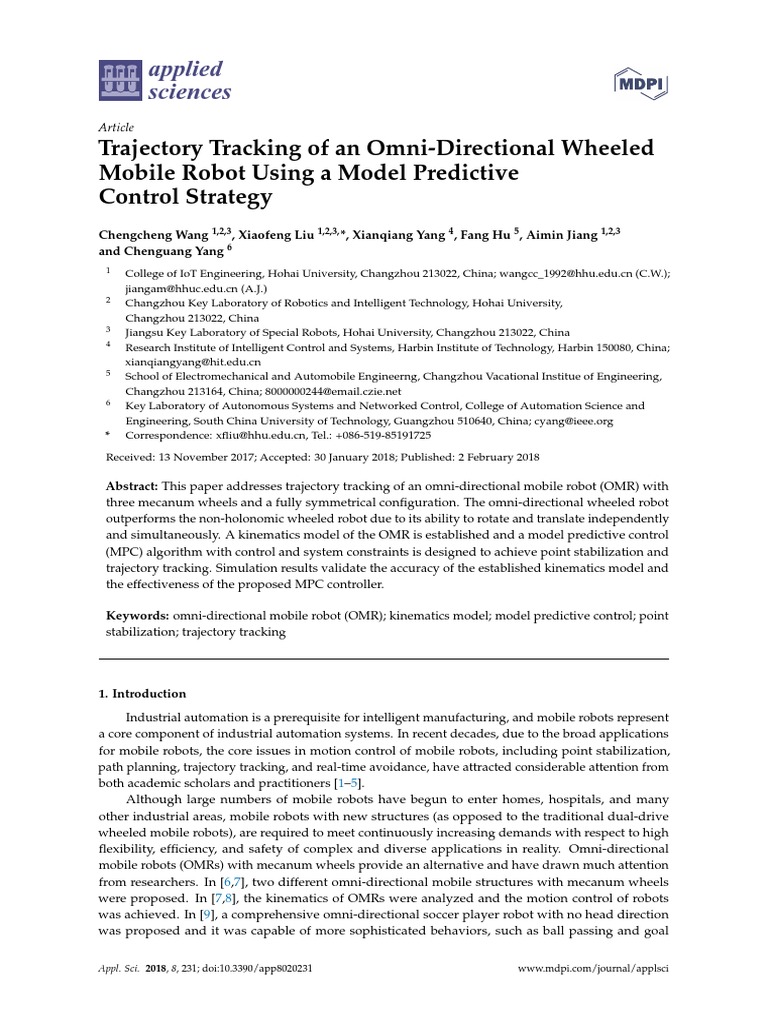 Tracking Control 3 Omni Wheel Model | PDF | Mathematical Optimization ...