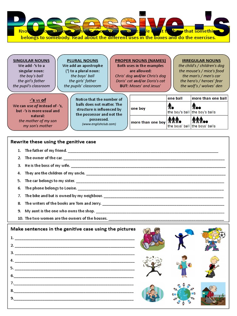 Possessive S | PDF | Syntax | Linguistic Morphology