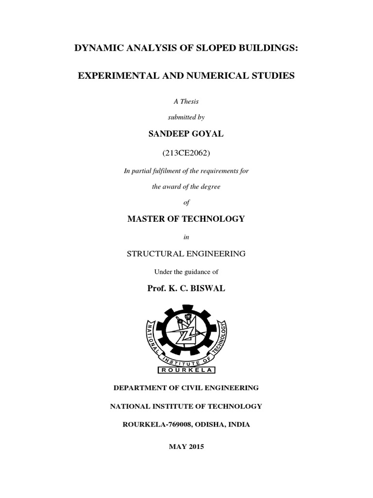Dynamic Analysis of Sloped Buildings | Download Free PDF | Normal Mode | Resonance