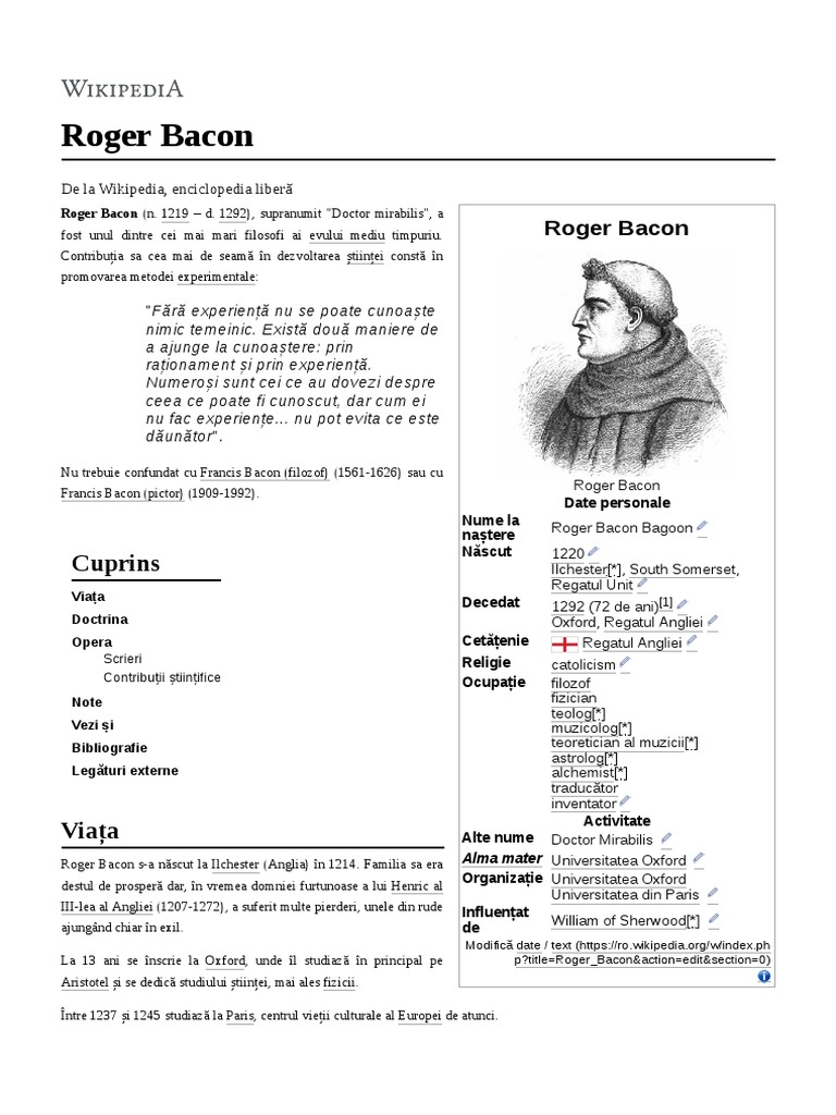 Roger Bacon | PDF