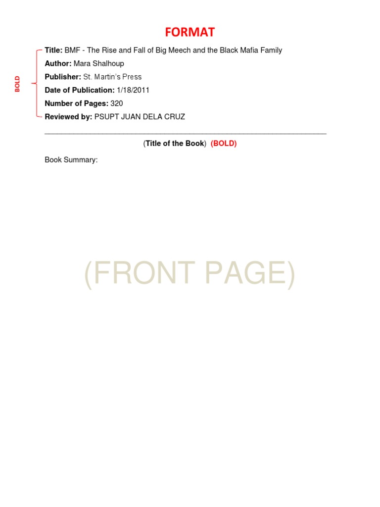 (Front Page) : Format | PDF