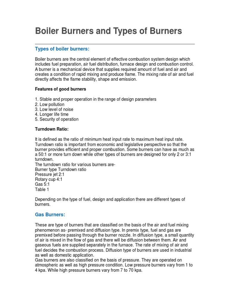 Boiler Burner Fundamentals: A Comprehensive Guide to Boiler Burner ...