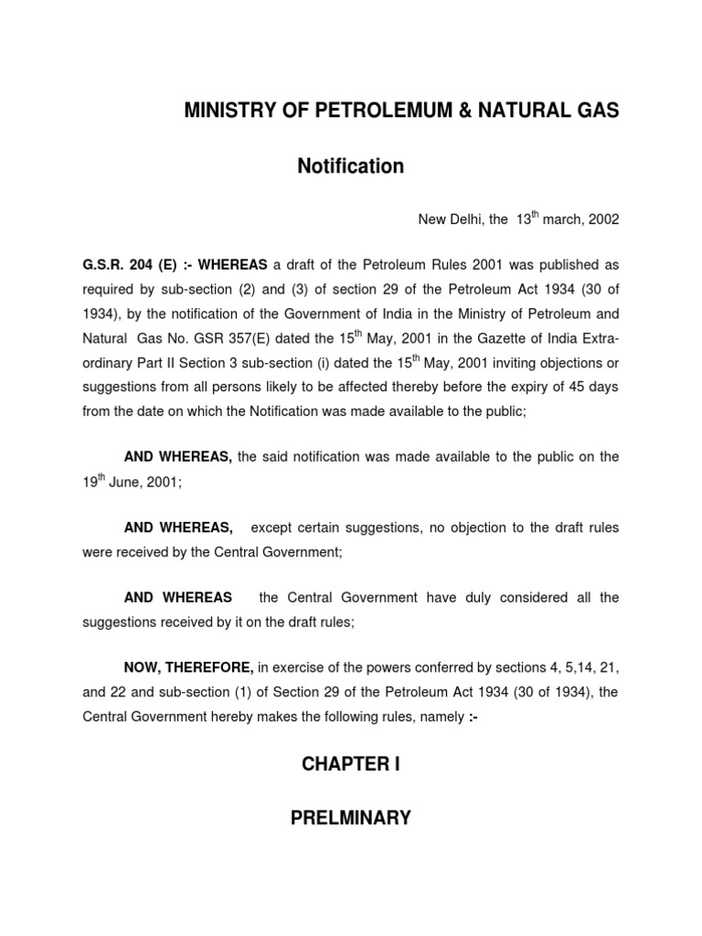 Petroleum Rules 2002 | PDF | Ships | License