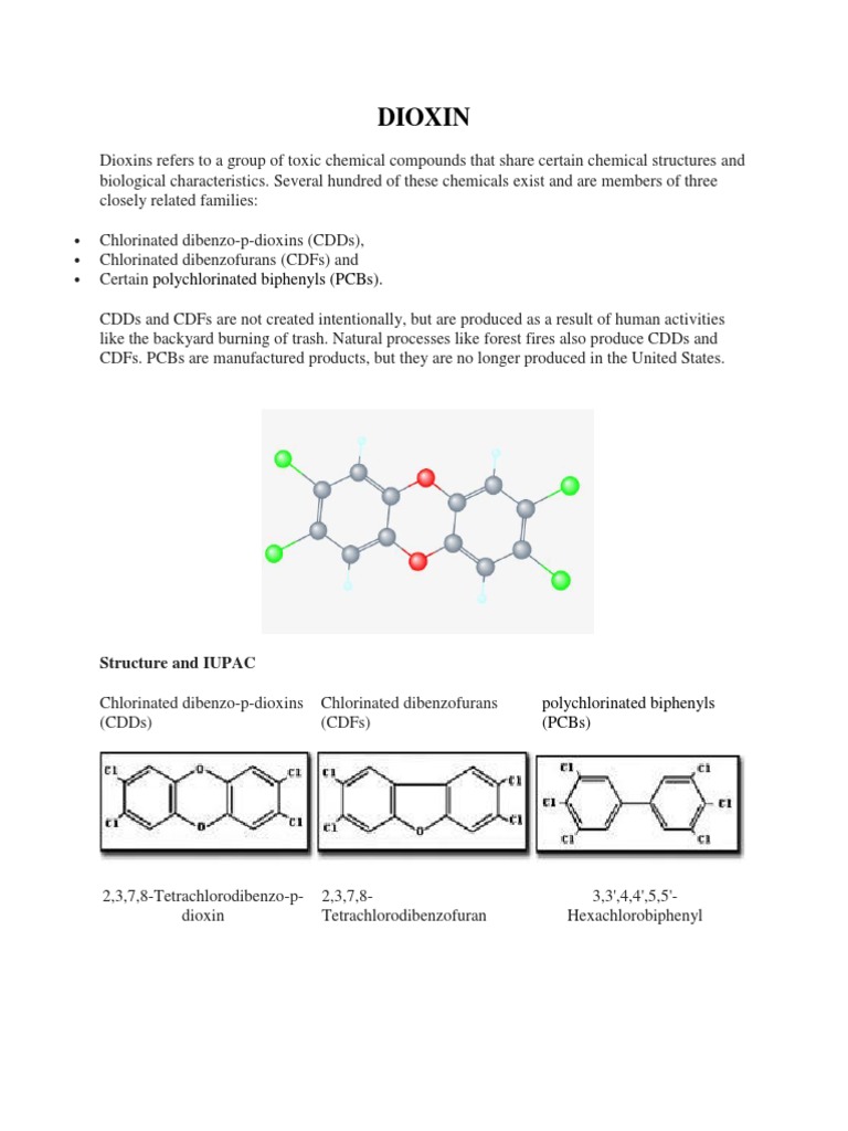 Dioxin | PDF | Polychlorinated Biphenyl | Toxicity