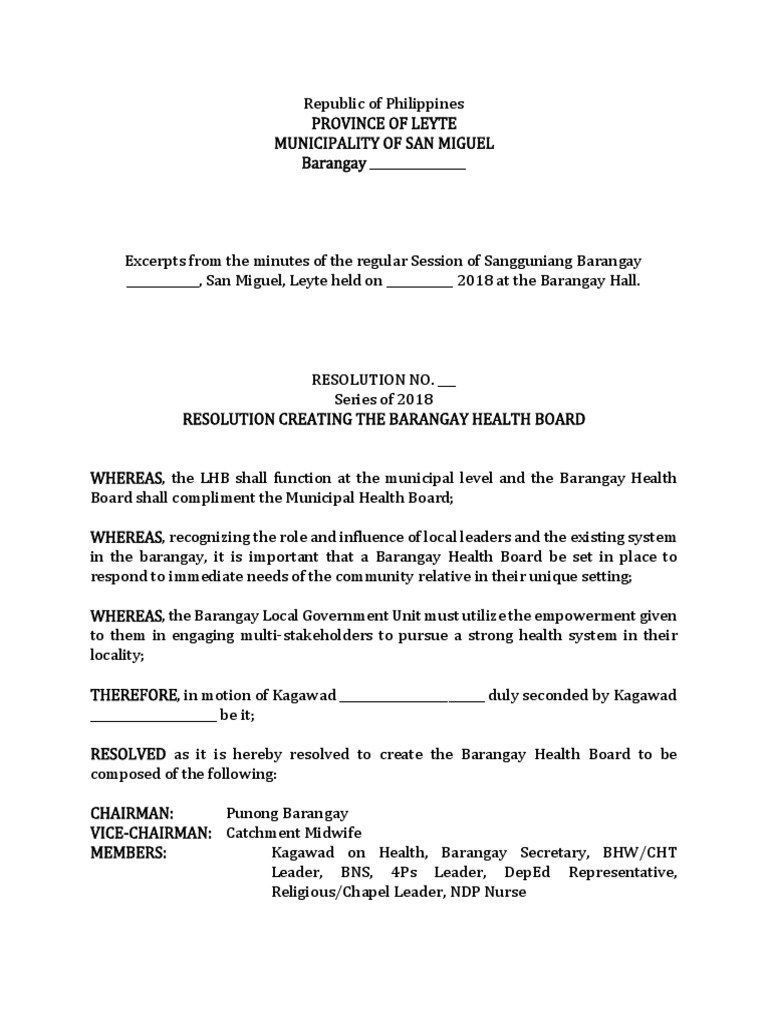 BHB Resolution | PDF | Health Care | Government