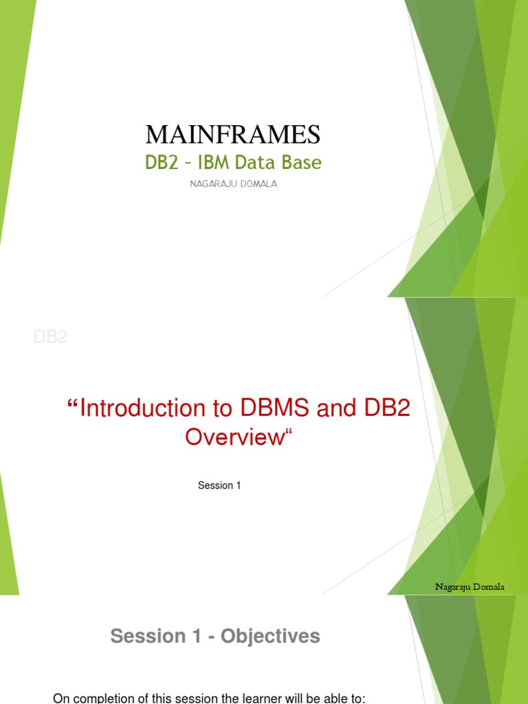 DB2-PPT-1-Introduction To DBMS and DB2 Overview V1.0 | Download Free PDF | Databases | Data Model